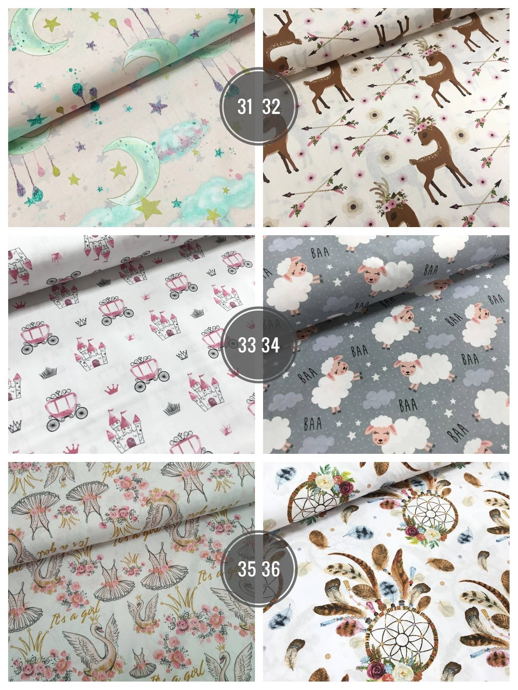 Baby fabric cotton Fabric baby girl Organic cotton fabric by | Etsy