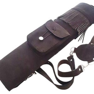 Suede Leather Back Quiver: Traditional Archery Arrow Holder - Etsy