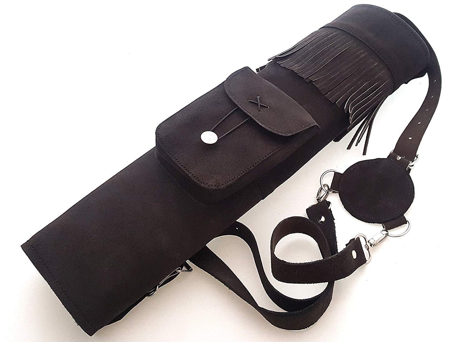 Back Quiver Traditional Archery Suede Back Quiver Quiver - Etsy