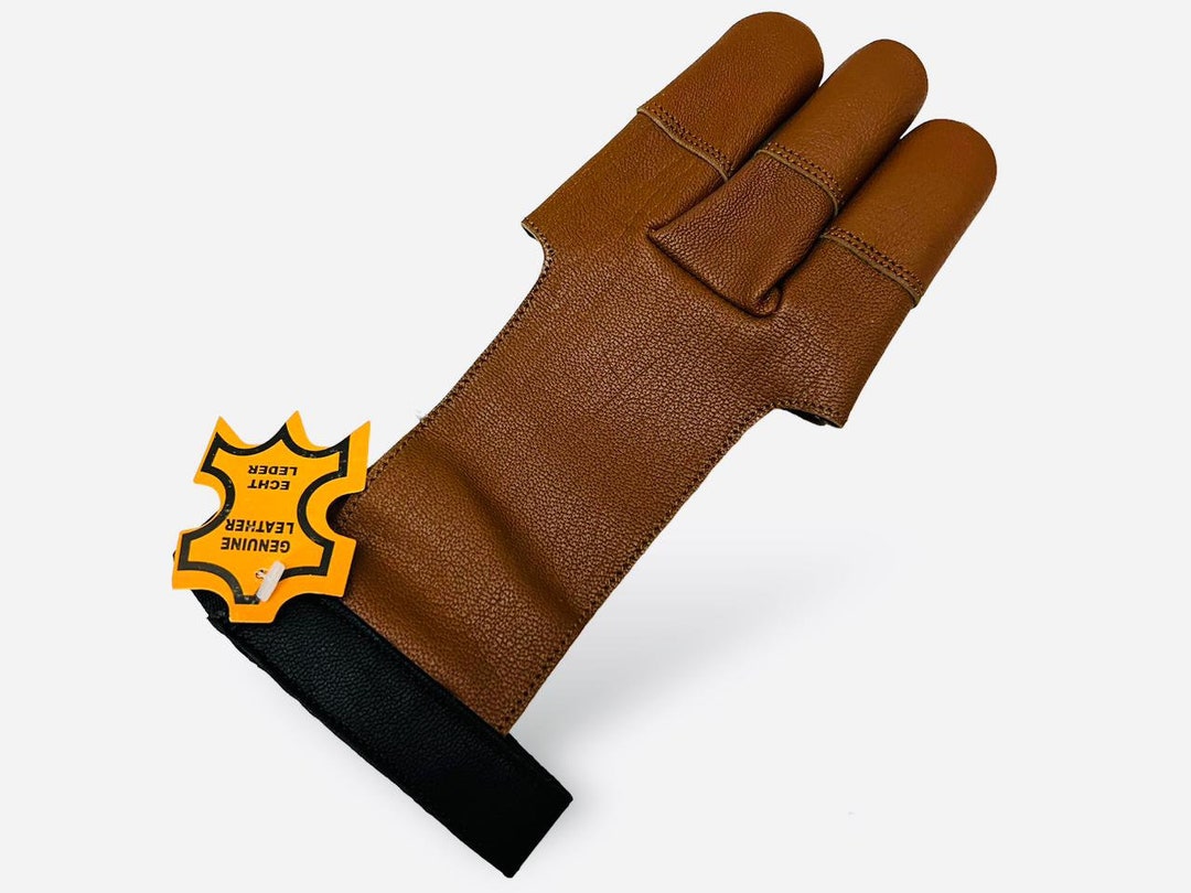 Archery Shooting Glove - Leather Archery Glove - Archery Bow Glove ...