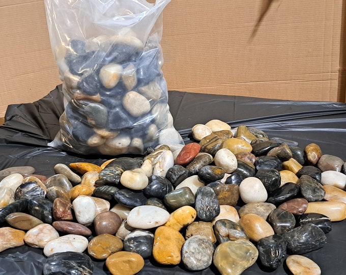 Polished River Rocks 40lbs Bags (large) - Etsy