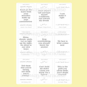 56 Song Lyrics Quotes Card Songs Army Photocard Freebies Photocard ...