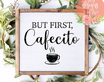 But First Cafecito Stickers - Etsy UK