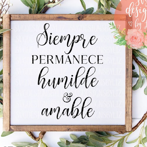 Spanish Svg File Spanish Cut Files for Cricut and Silhouette | Etsy