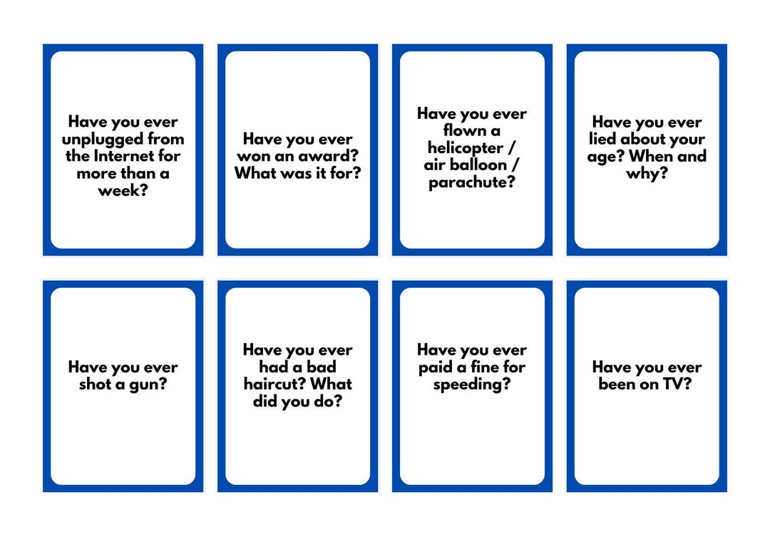 24 Printable Flashcards for Present Perfect Speaking and Conversation ...
