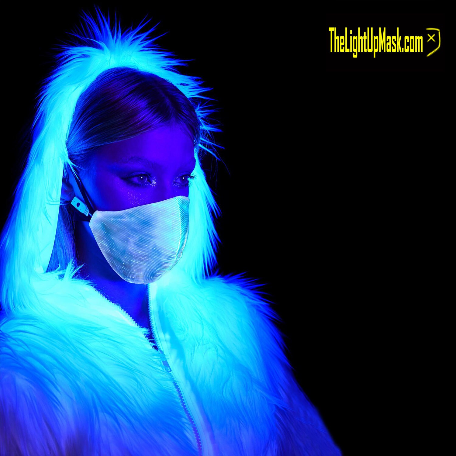 Light Up Dust Mask LED Rave Gear 7 Color Modes 5 Control | Etsy