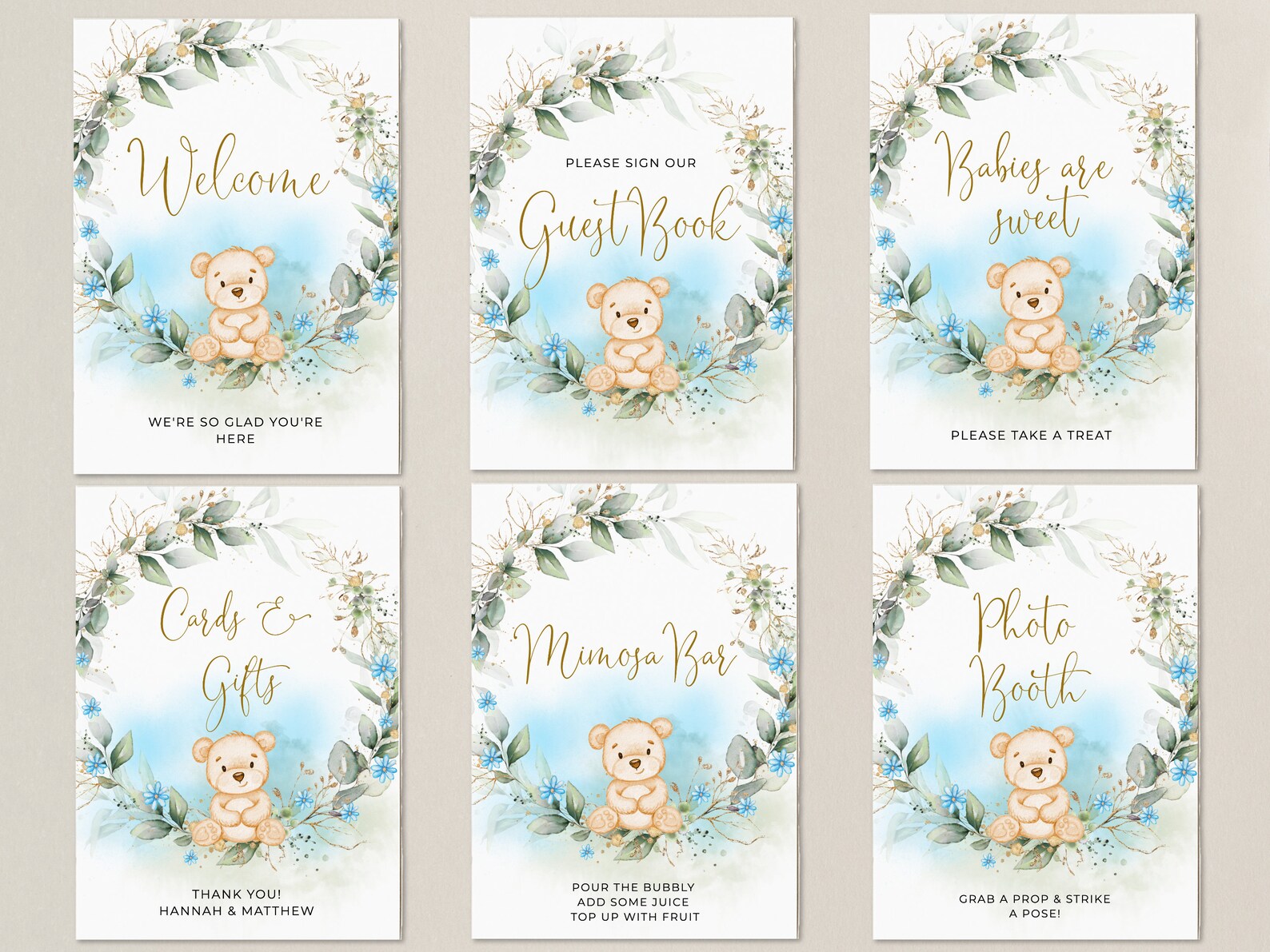 EDITABLE Baby Shower Sign Bundle Baby Shower Signs Editable - Etsy