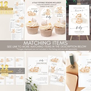 EDITABLE Baby Shower Sign Bundle Baby Shower Signs Editable - Etsy
