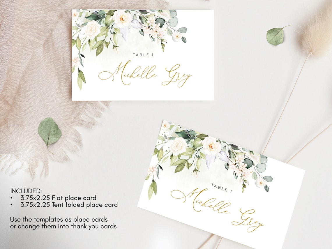 Editable Printable Table Name Card Baby Shower Place Cards - Etsy