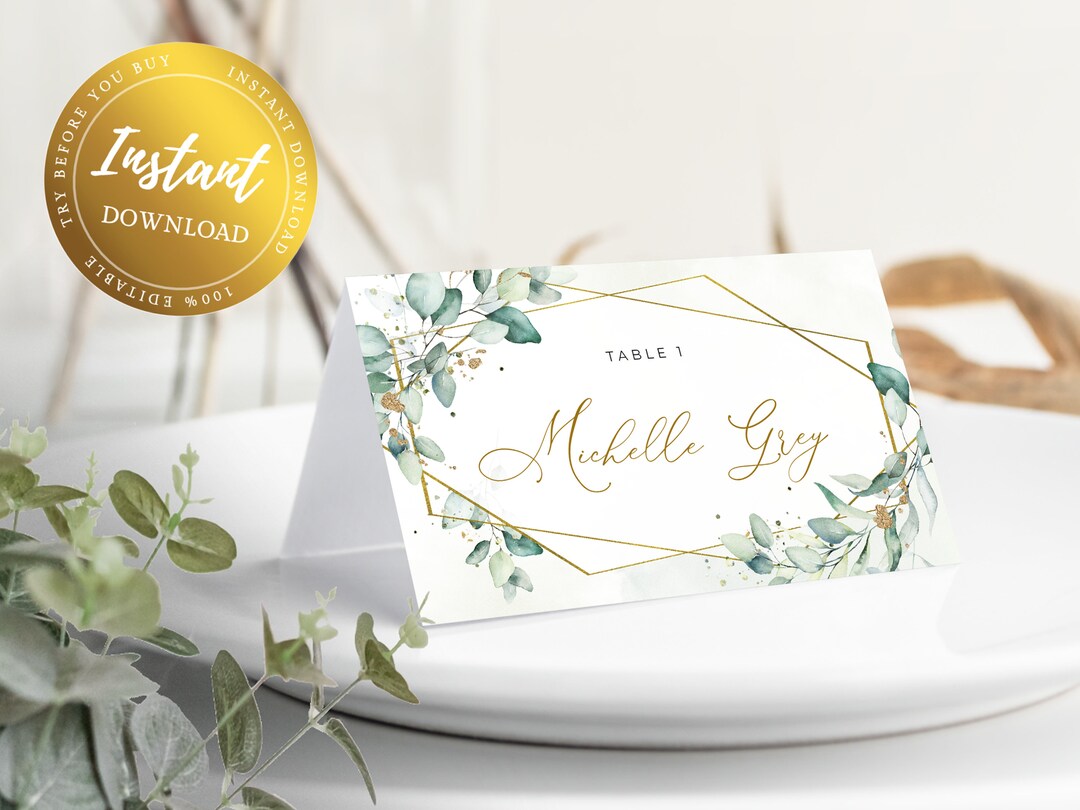 Editable Printable Table Name Card Baby Shower Place Cards - Etsy