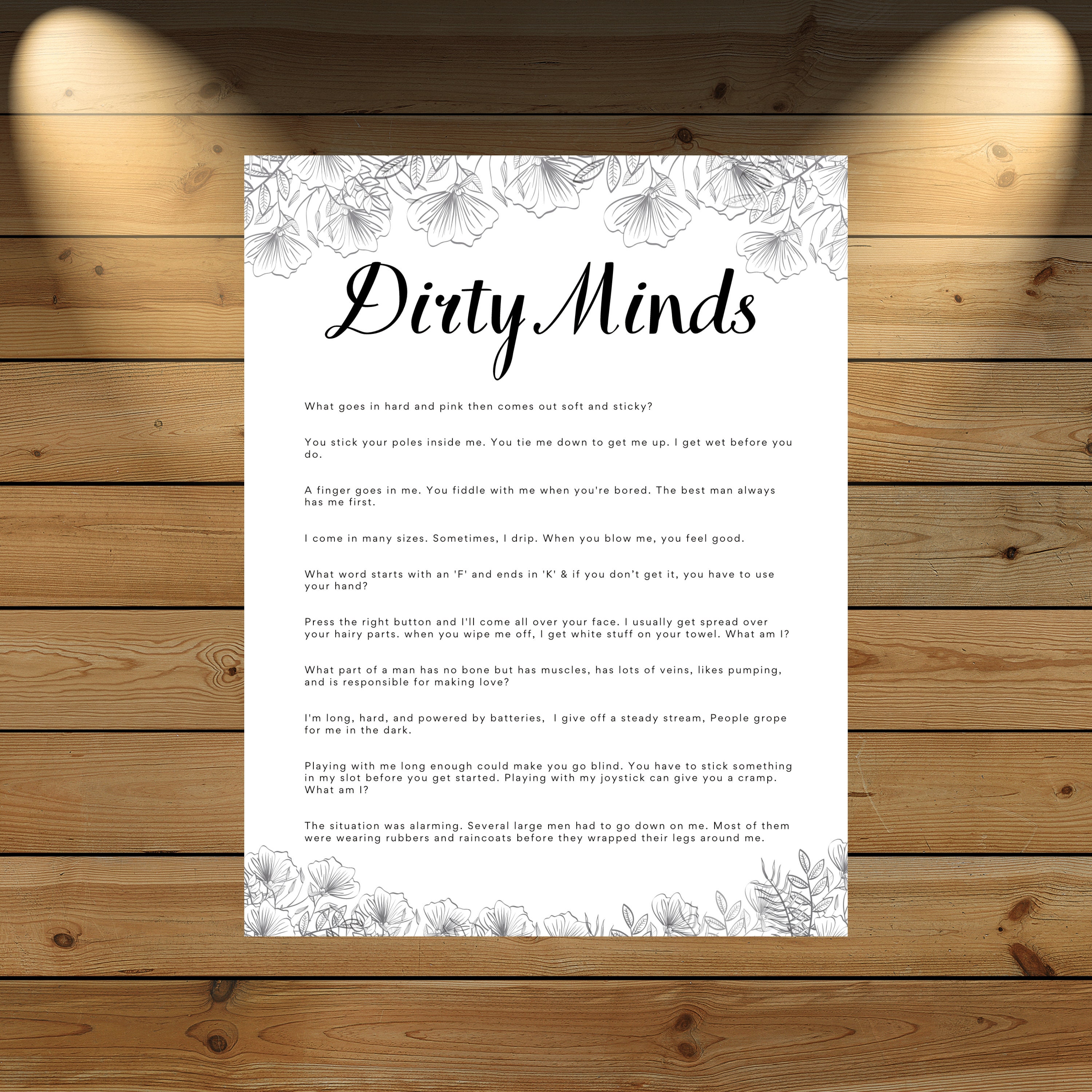 Dirty Minds Game Bundle for Ladies Night, Bachelorette, Bridal Shower ...