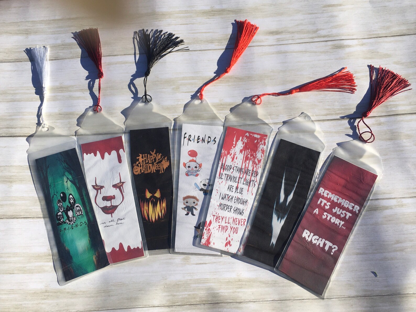 Halloween Scary Adult Bookmarks Reading Accessories Party - Etsy