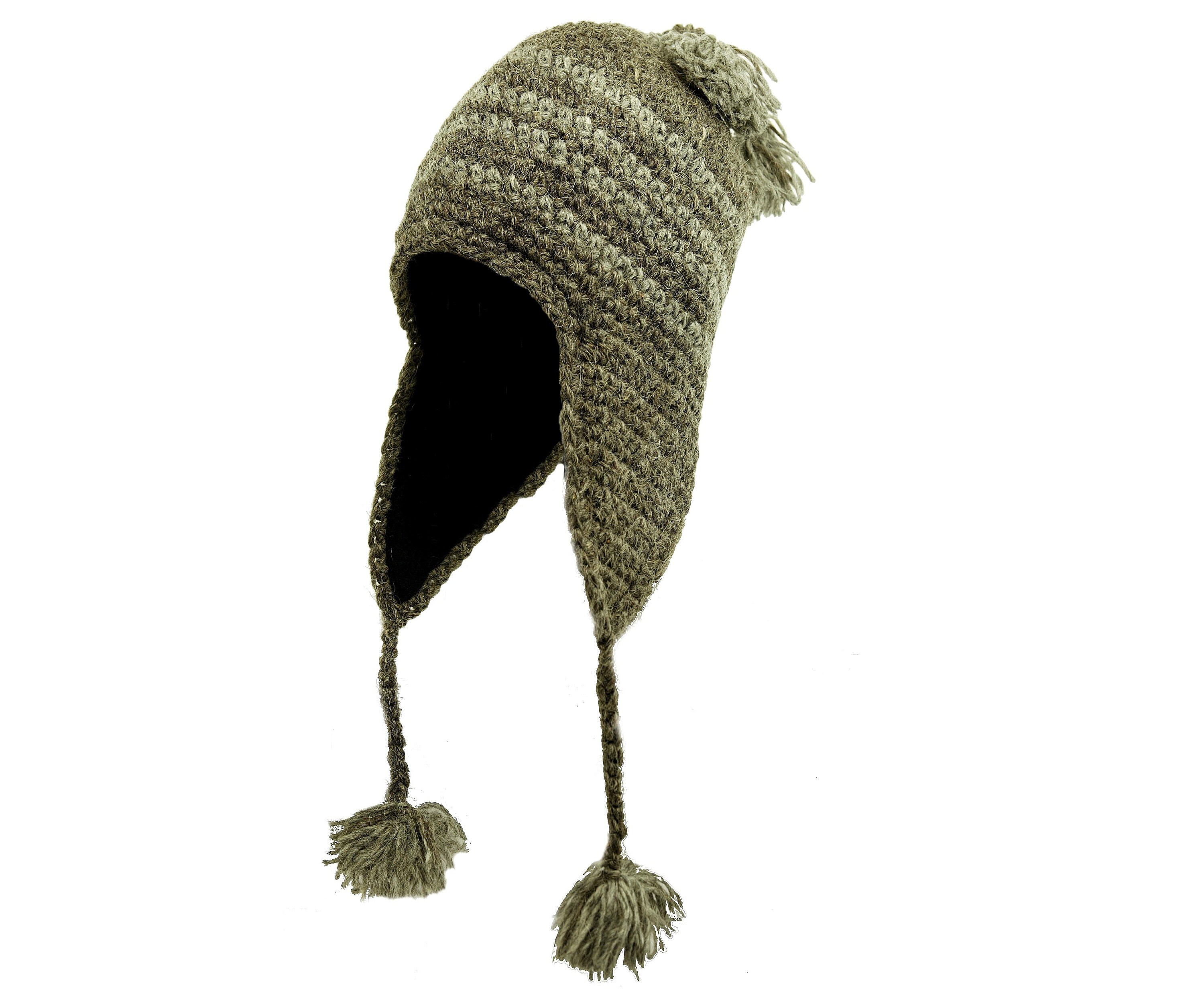 Damen/ Herren Schafwoll Mütze winter Kappe Echte | Etsy