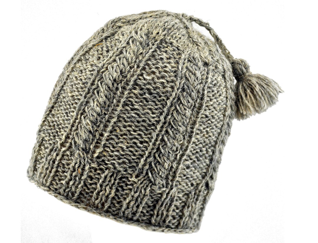 DX Women's/ Men's - Sheep Wool Cap, Genuine Wool, Real Wool , Sheepskin ...
