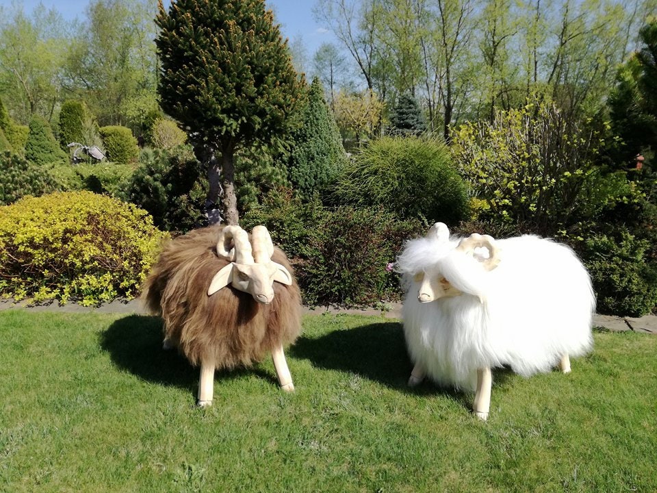 SHEEP STOOL , Wood Stool Wit Genuine Icelad Sheepskin , Sheep Form ...
