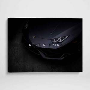 Lamborghini Rise and Grind - Canvas Art, Printable Wall Art, Large Wall ...