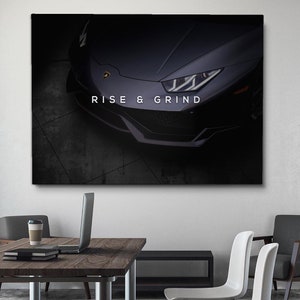 Lamborghini Rise and Grind II - Canvas Wall Art, Wall Prints, Framed ...