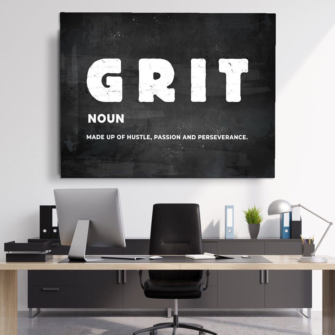 Grit X - Canvas Art, Printable Wall Art, Large Wall Art, Inspirational ...