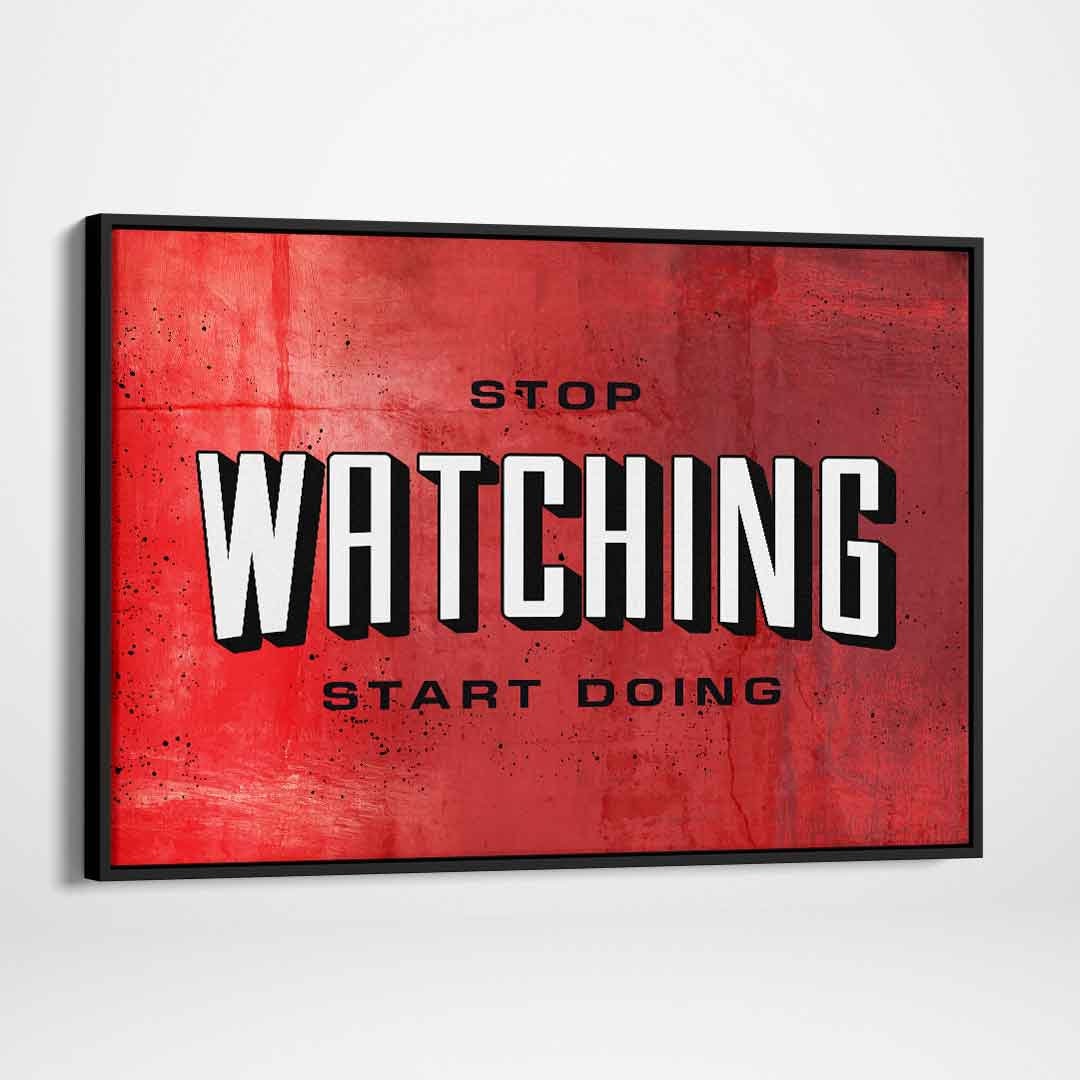 Inspirational Wall Art Stop Watching Start Doing XIV - Etsy
