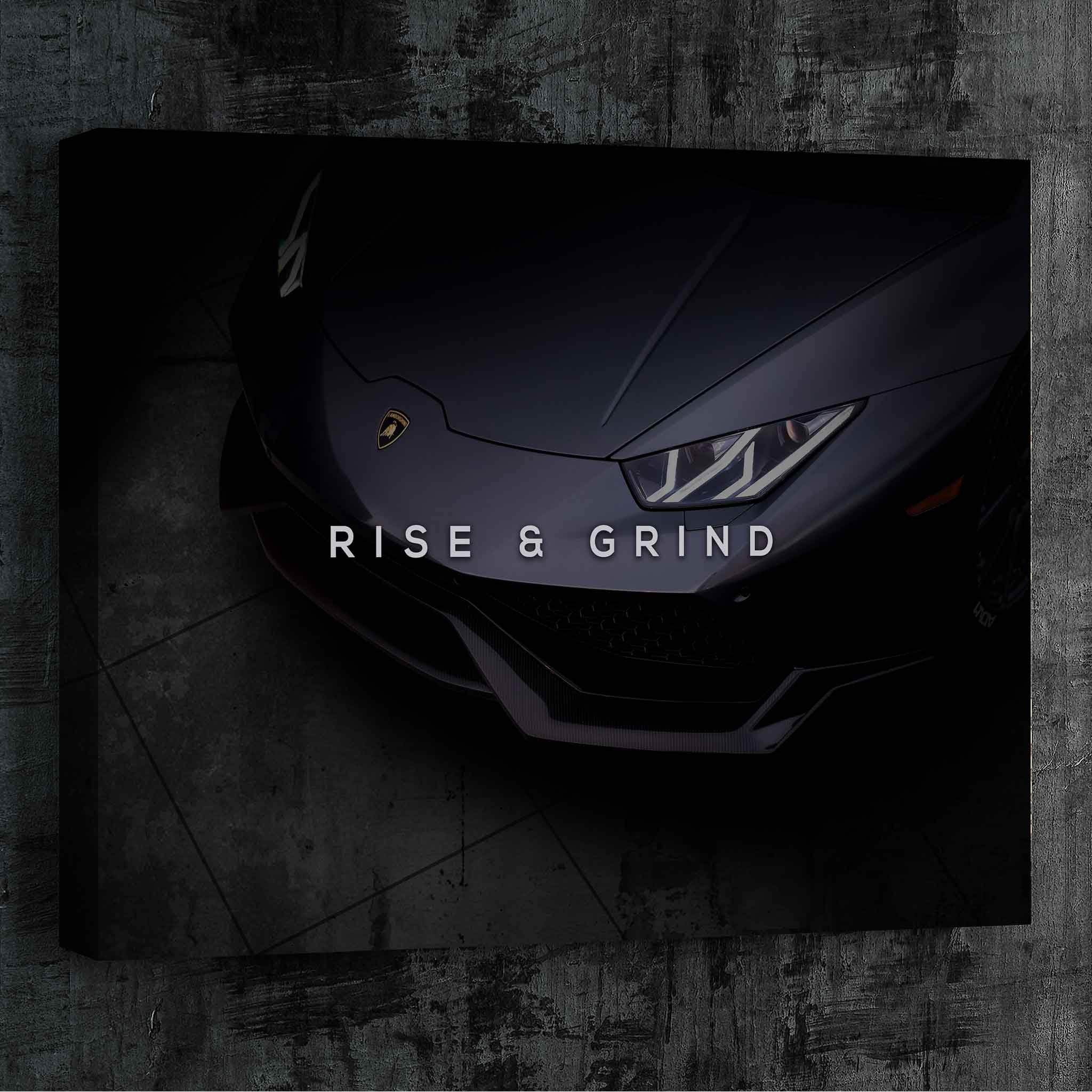 Lamborghini Rise And Grind Canvas art Printable wall art | Etsy