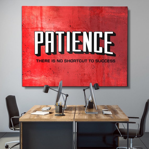 Patience X Canvas Art Printable Wall Art Large Wall Art - Etsy