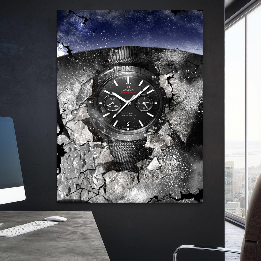 Omega Speedmaster XIV Luxury Watch Artwork Canvas Wall Art | Etsy