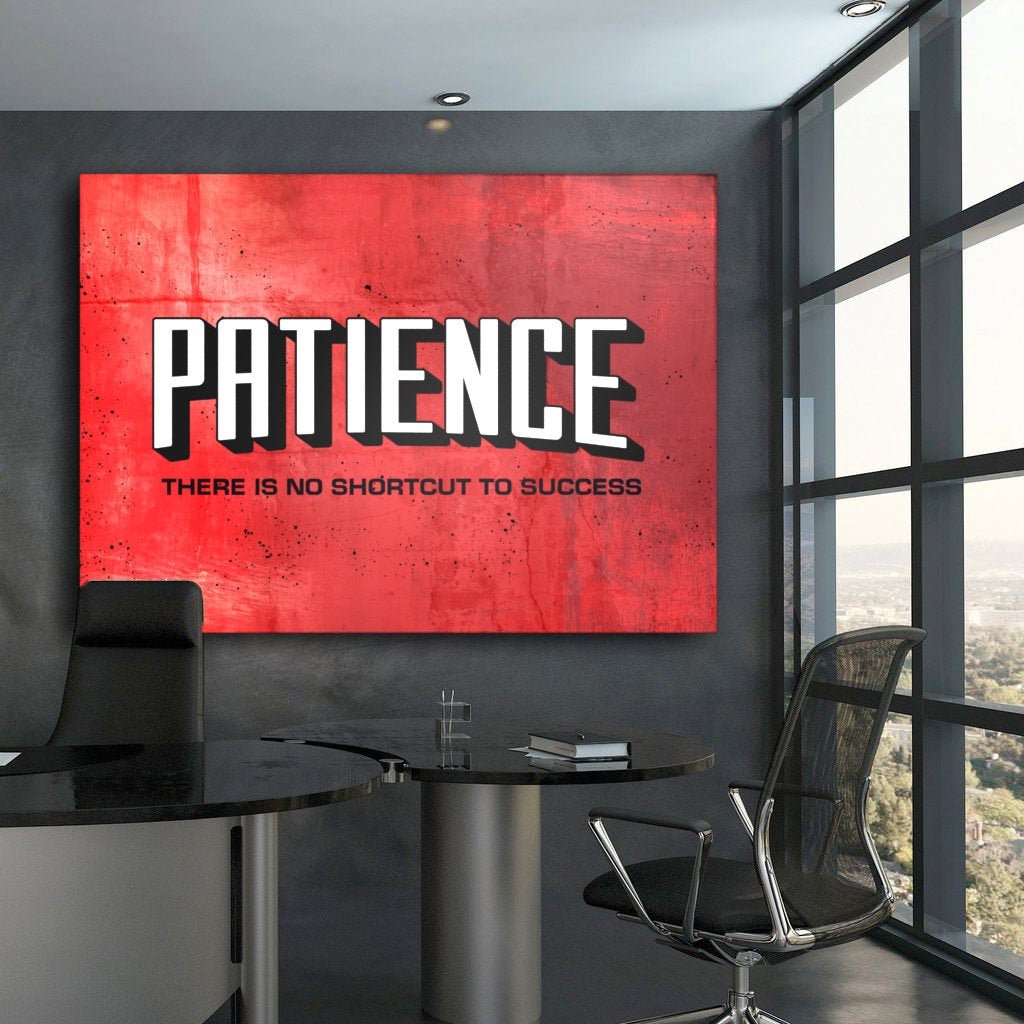 Patience X Canvas Art Printable Wall Art Large Wall Art - Etsy