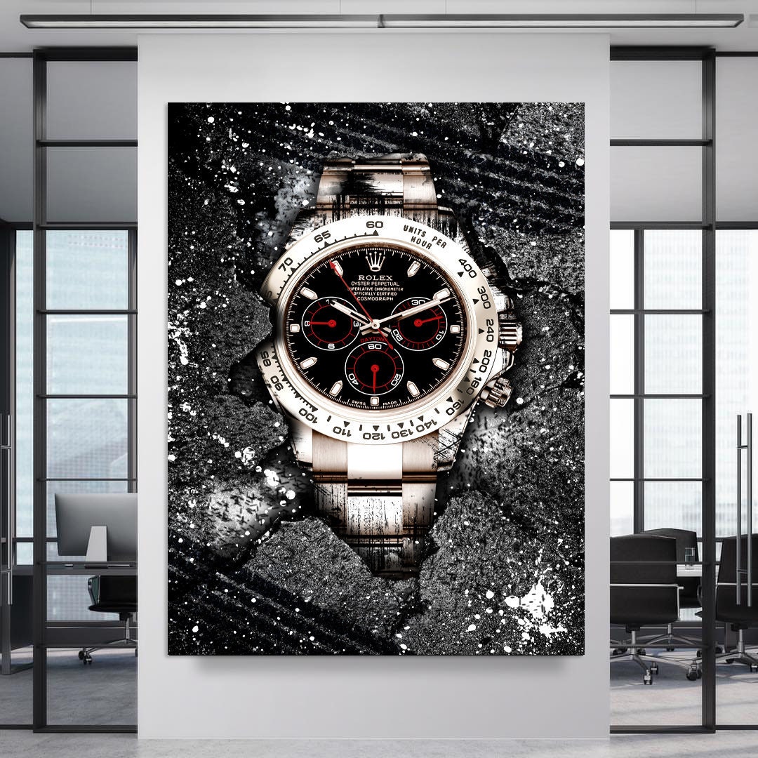 Rolex Daytona XIV Luxury Watch Artwork, Canvas Wall Art, Modern Wall ...