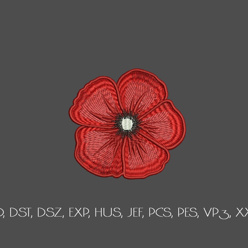Poppies Embroidery Design - Etsy