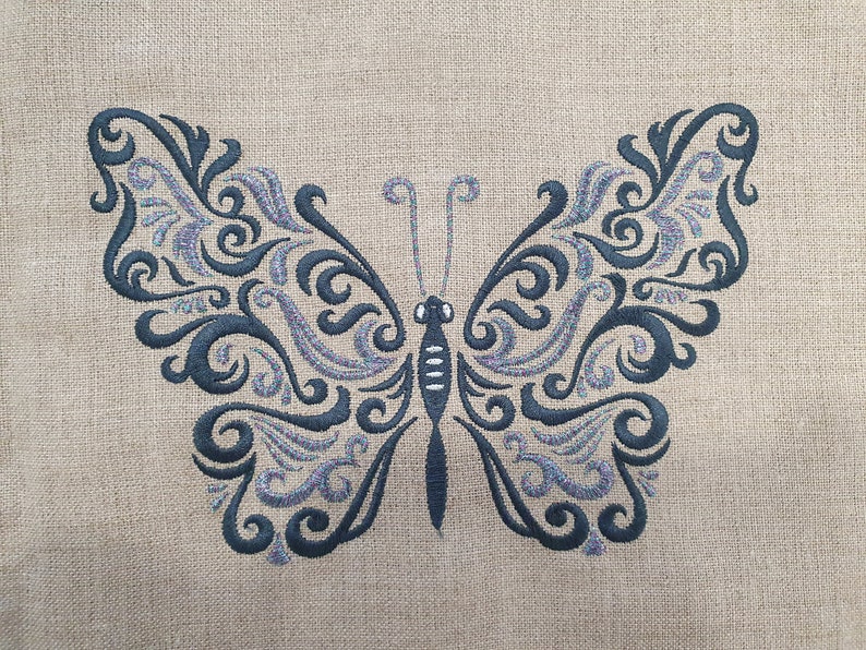 Butterfly Embroidery Design Beautiful Decoration Machine - Etsy