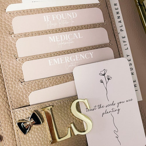 Set of 3 Planner Information Journaling Cards for All Planners - Etsy