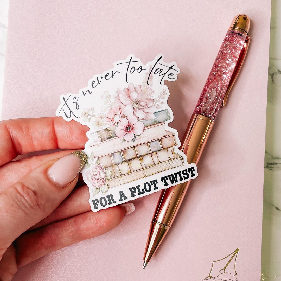 DIE CUT STICKER Plot Twist Planner Sticker Books Motivational hp A5 A6 ...