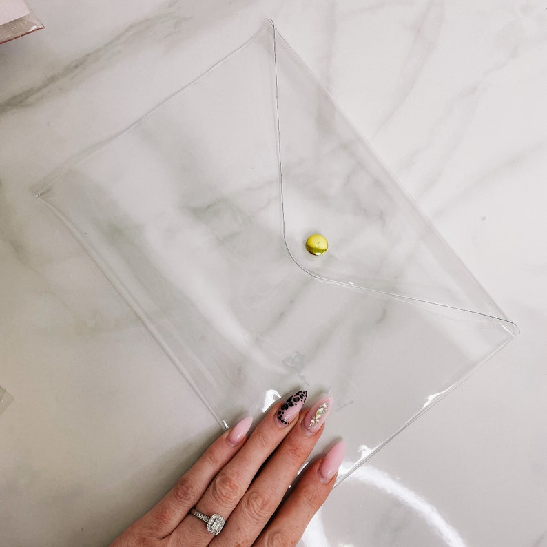 Stationary Pouch | Clear Wallet | Functional | Sticker Storage ...