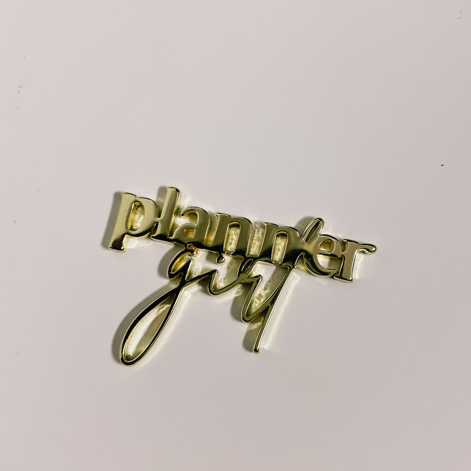 PLANNER MAGNETIC CHARM | Gold & Silver Enamel Pin | Metal | Brooch ...