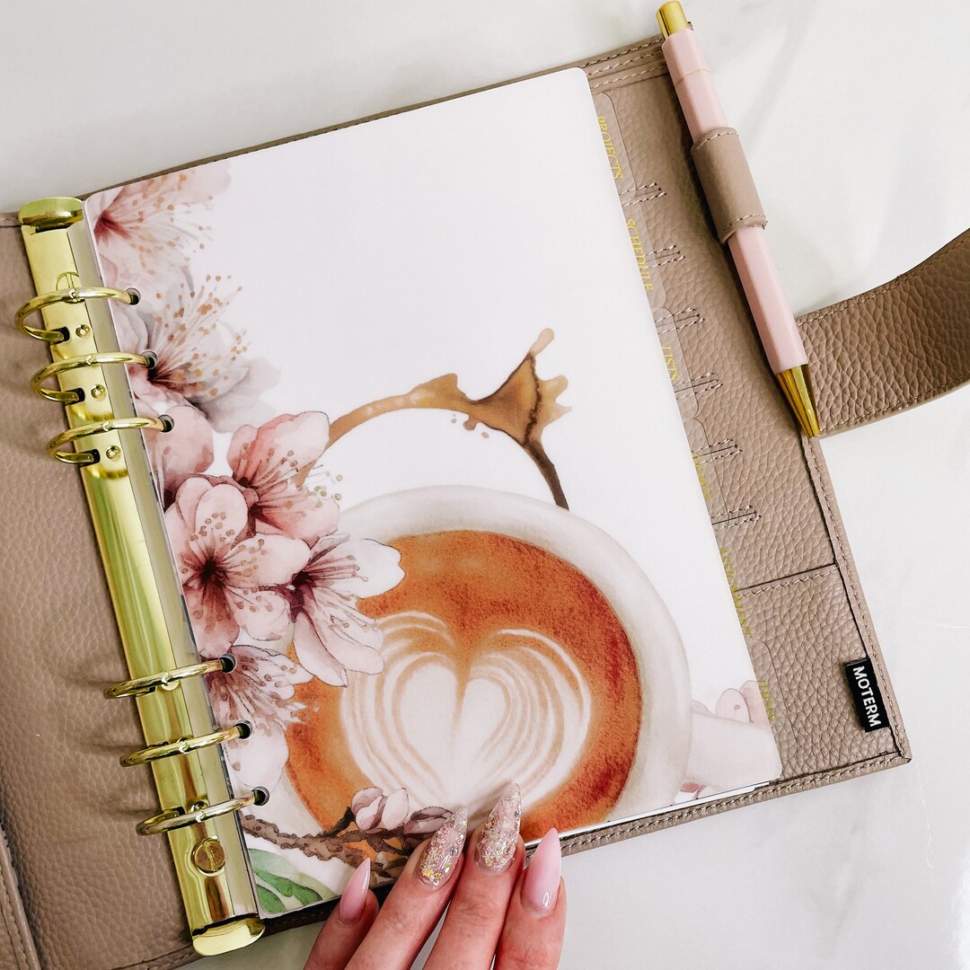 PLANNER DASHBOARD Coffee Theme Motivational Gm Mm A5 A6 B6 Personal ...