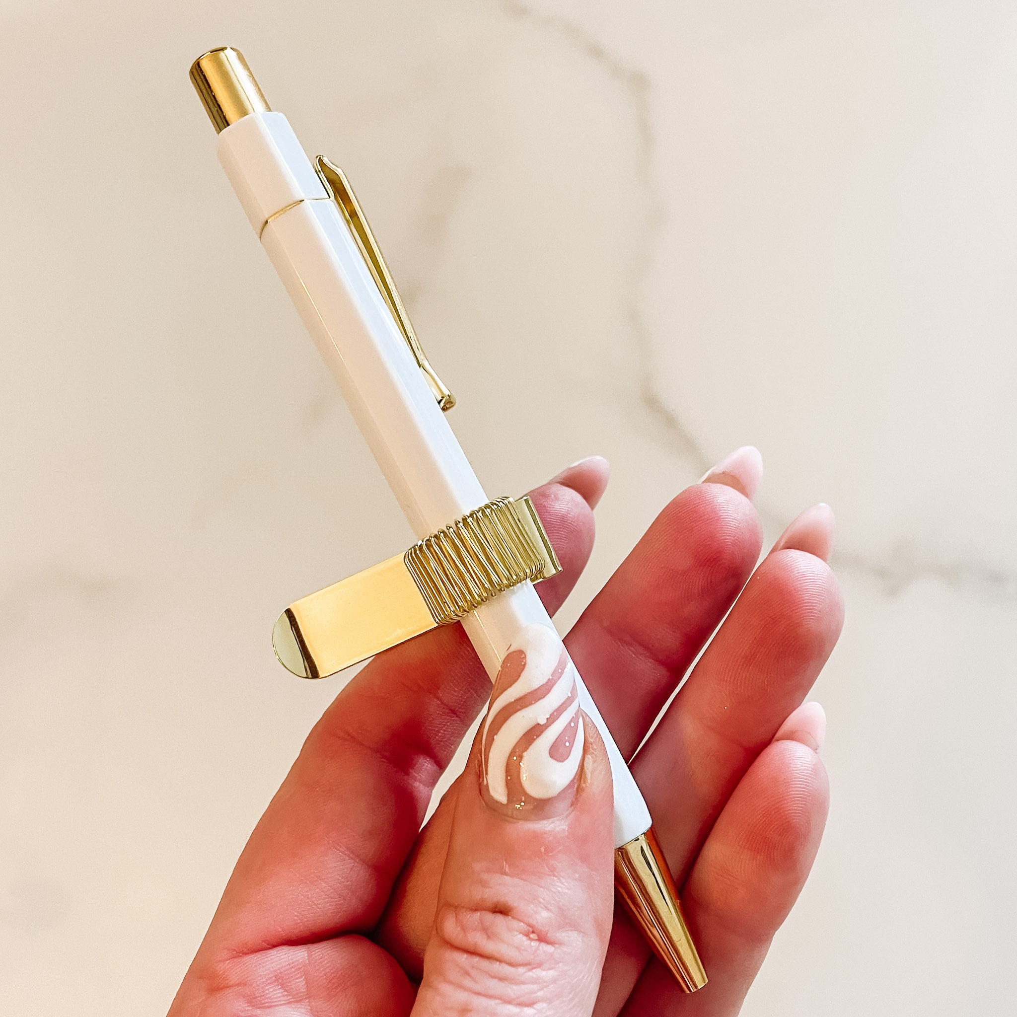 PLANNER PEN LOOP Gold Clip on Planner Extra Decorational - Etsy