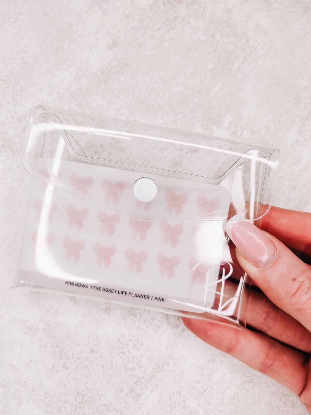 Sticker Pouch Clear Card Wallet Functional Stationary Storage Gm Mm ...