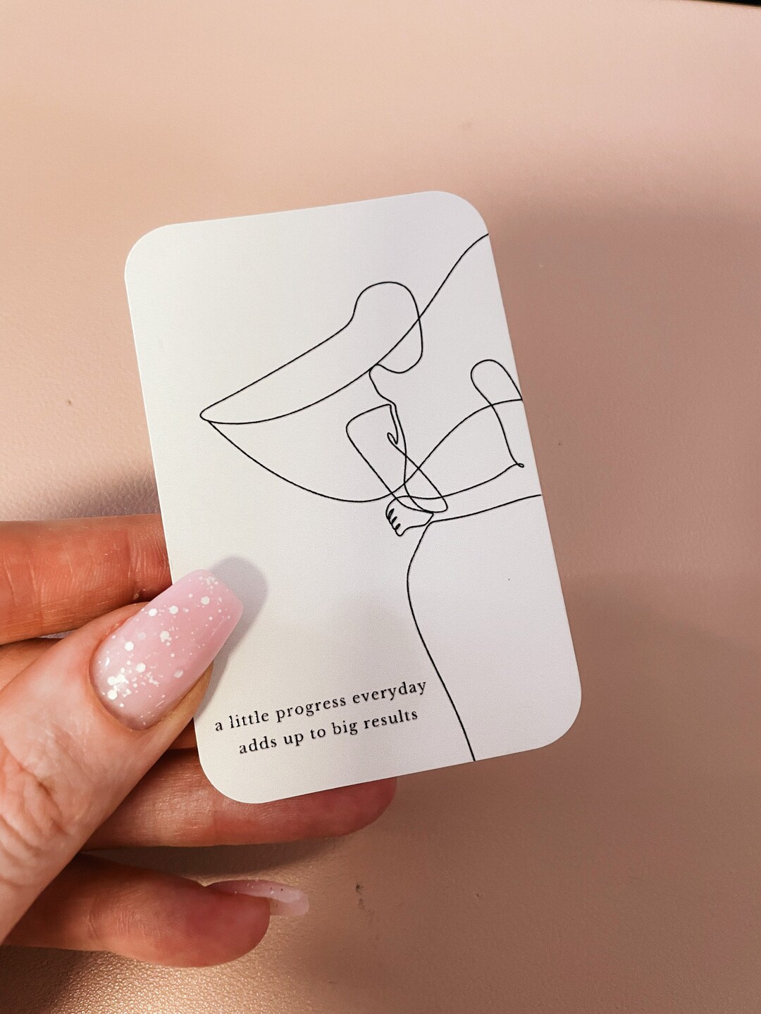 JOURNALING CARD | Progress| Minimalist | Bookmark | Planner Page Marker ...