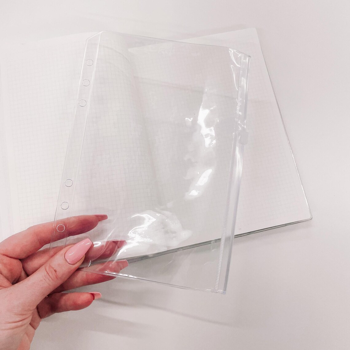 A5 Clear Card and Zipper Pouch | Clear Pouch Case | Functional ...
