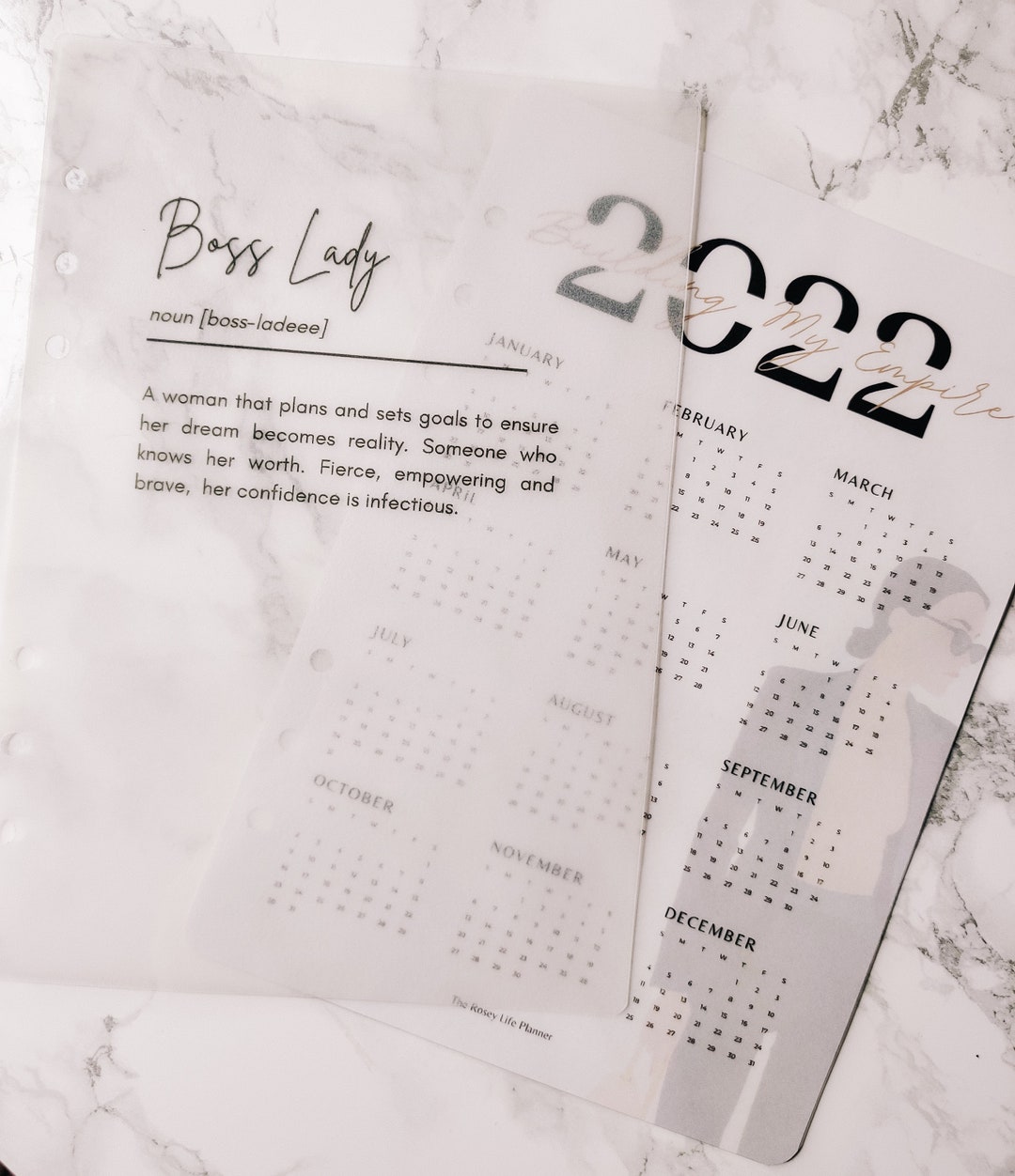 PLANNER DASHBOARD 2024 Calendar Boss Lady Designer Gm Mm Pm A5 A6 B6 ...