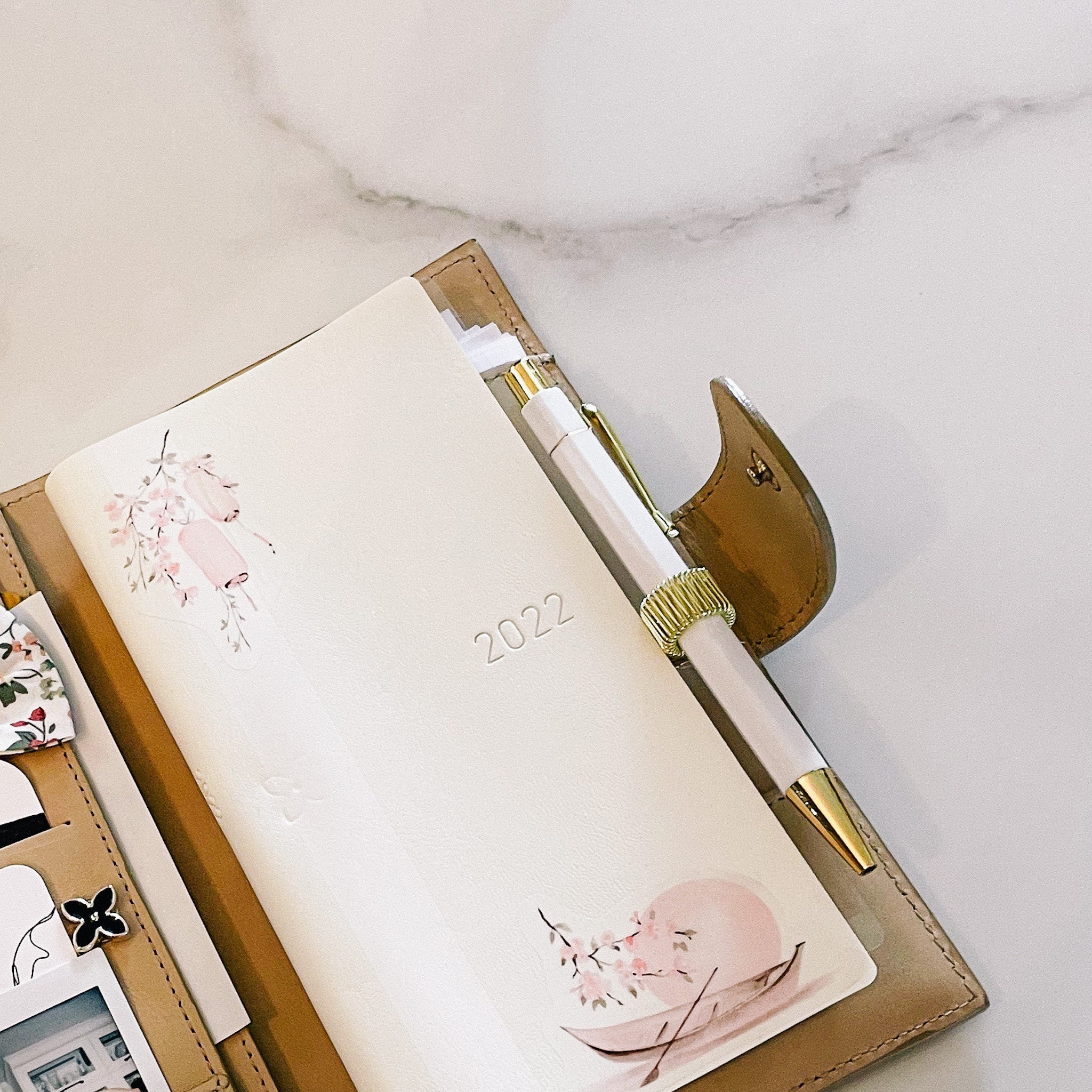 PLANNER PEN LOOP Gold Clip on Planner Extra Decorational - Etsy