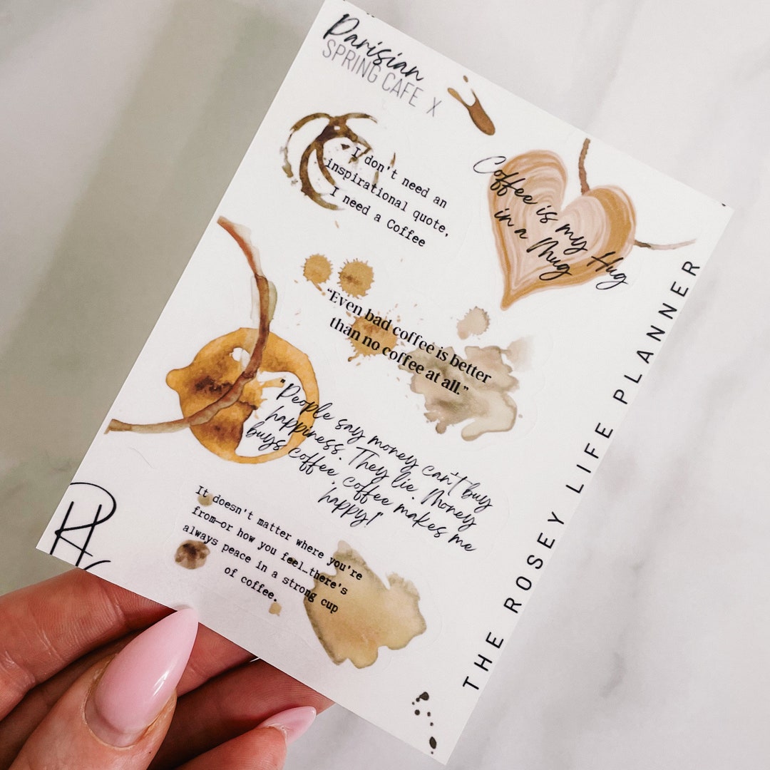 PLANNER STICKERS | Parisian Spring Cafe X | Planner Deco Stickers | Gm ...