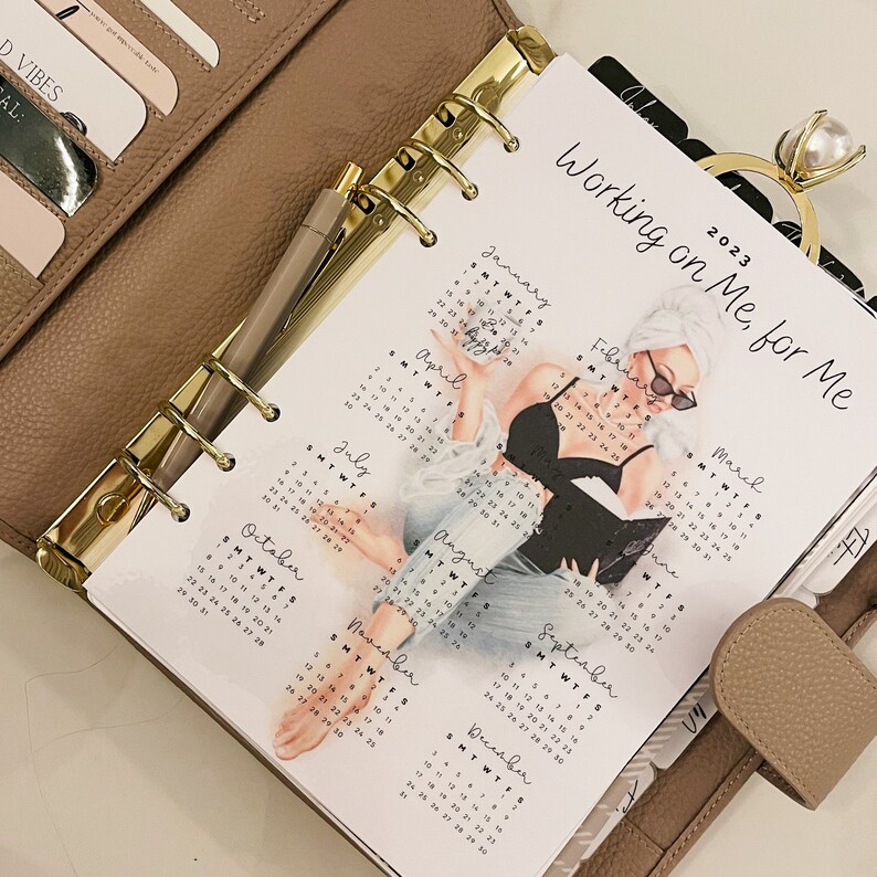 PLANNER DASHBOARD 2023 Calendar Boss Lady Selfcare Gm - Etsy Canada