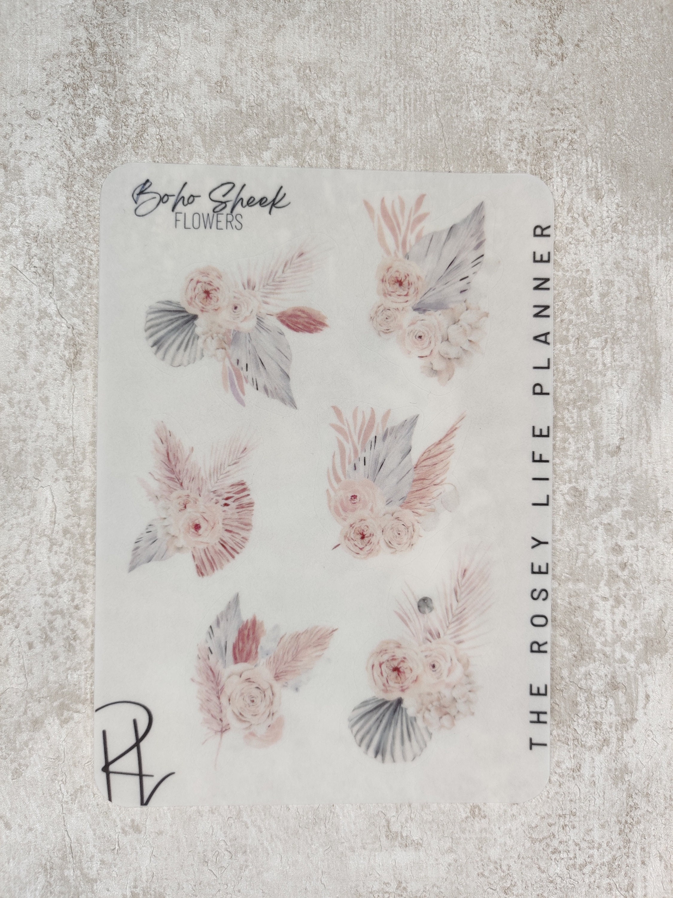 PLANNER STICKERS Sheet Boho Sheek functional Icons Gm - Etsy