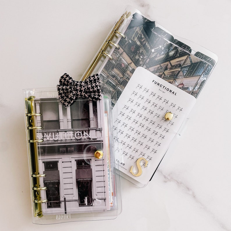 Planner Cover Clear PVC A5 Personal Organizer Agenda - Etsy