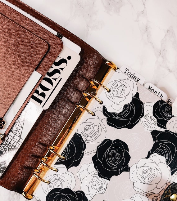 Planner Dashboard Flowers Theme Minimalist Inspired by - Etsy