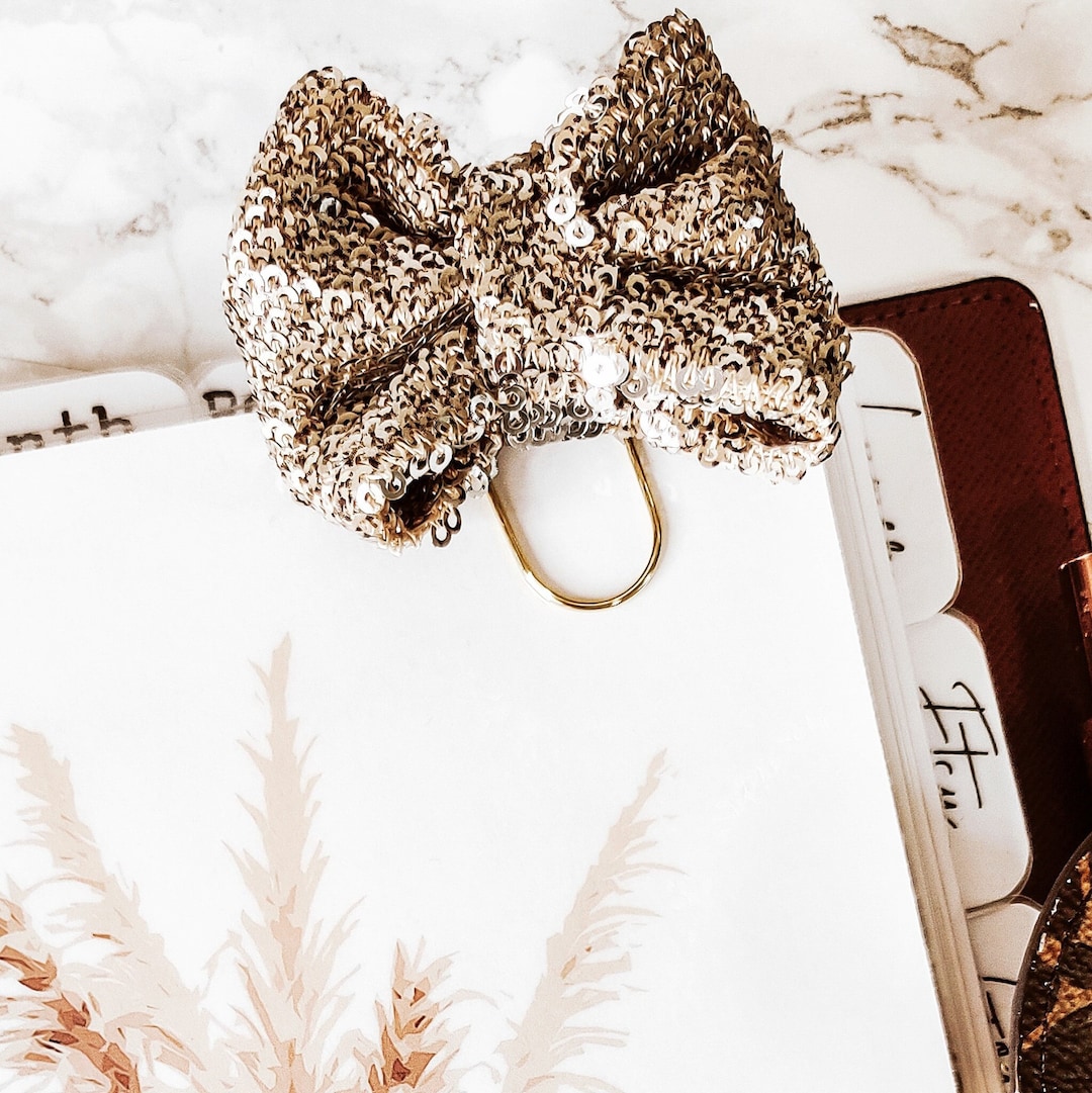 Gold Planner Clip Girl Boss Lady Planner Diary or Agenda Flower, for ...