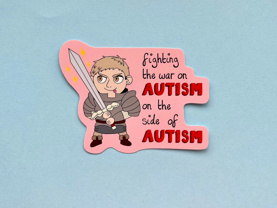 Autism Warrior Laios , DM 90mm Vinyl Sticker - Etsy