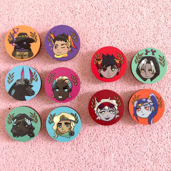 Hades Game Unofficial Character Pins INDIVIDUAL PIN 25mm - Etsy UK