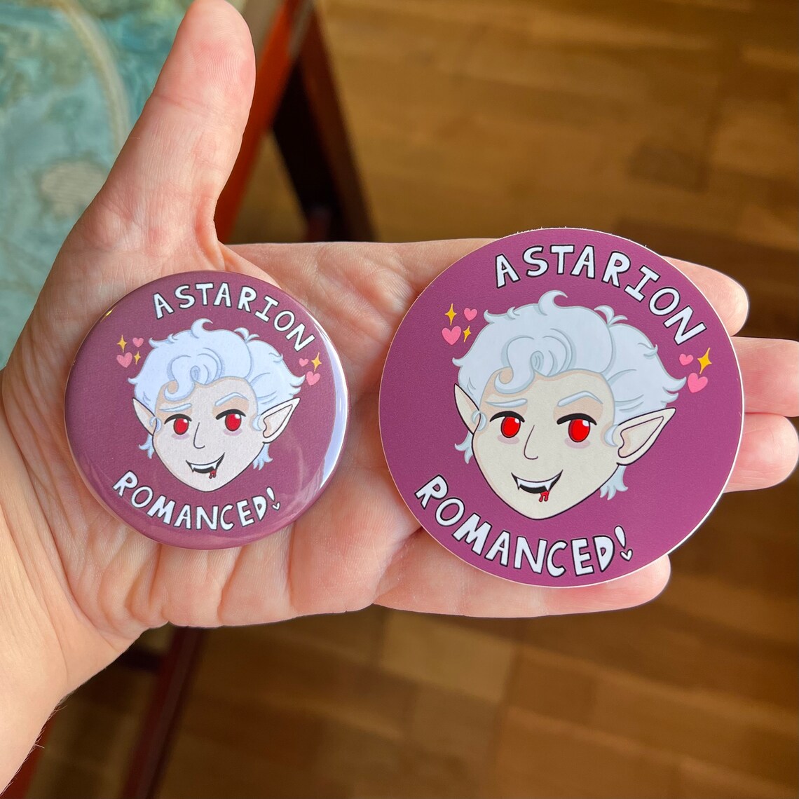 BG3 Romance Companion Badges , 58mm Big Badges , Astarion, Wyll ...